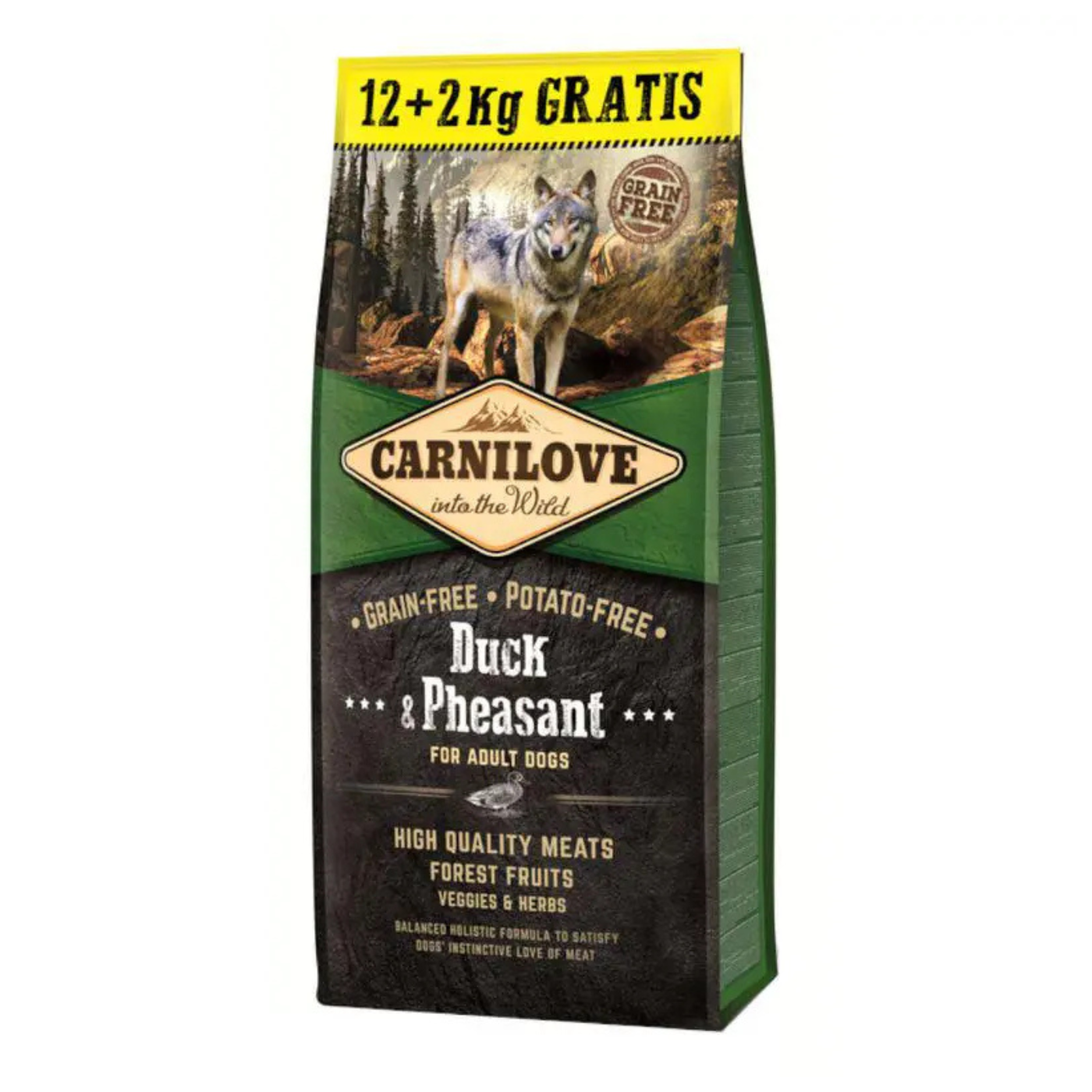 Croquettes Chien - Carnilove Adulte Sans Céréales Duck & Pheasant - 12 ...