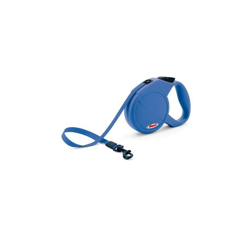 Laisse enrouleur Flexi Classic Compact 2 bleu 2 m